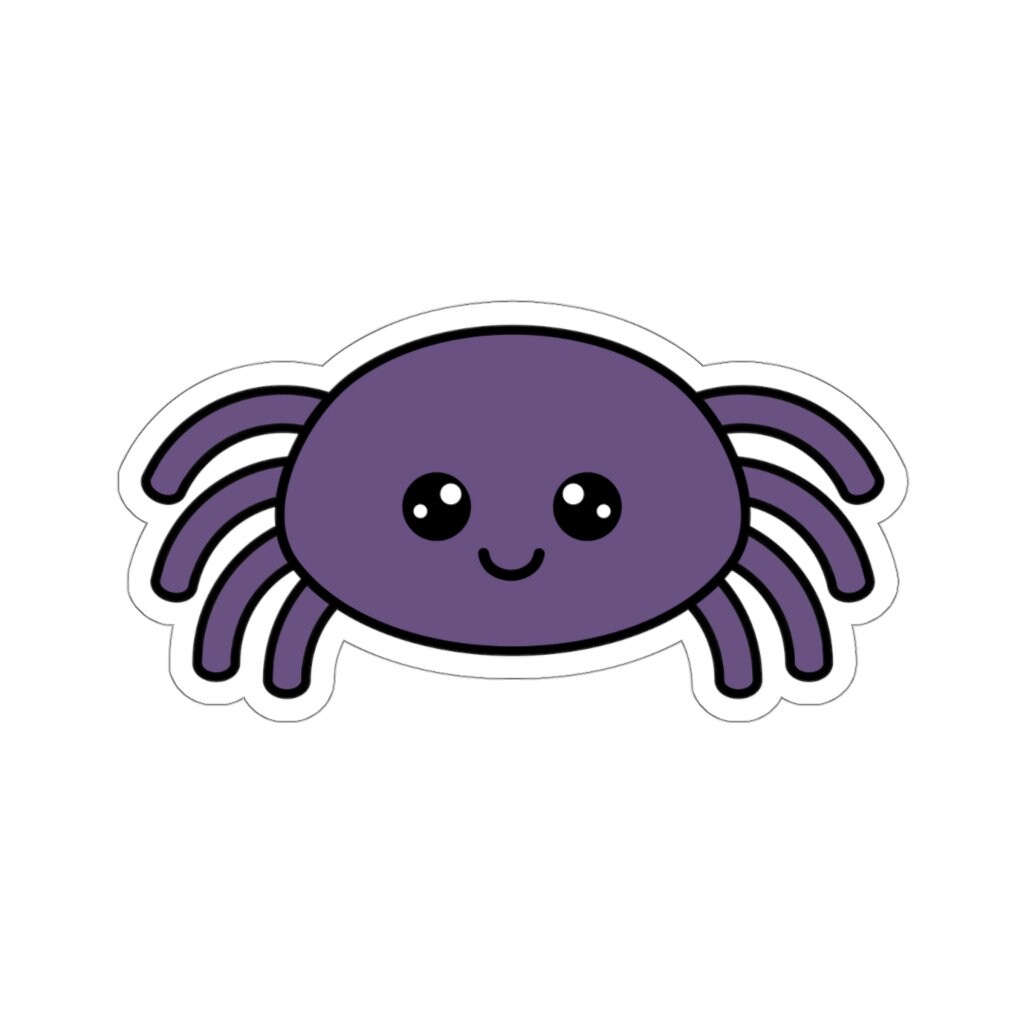 Purple Spider Sticker - Etsy