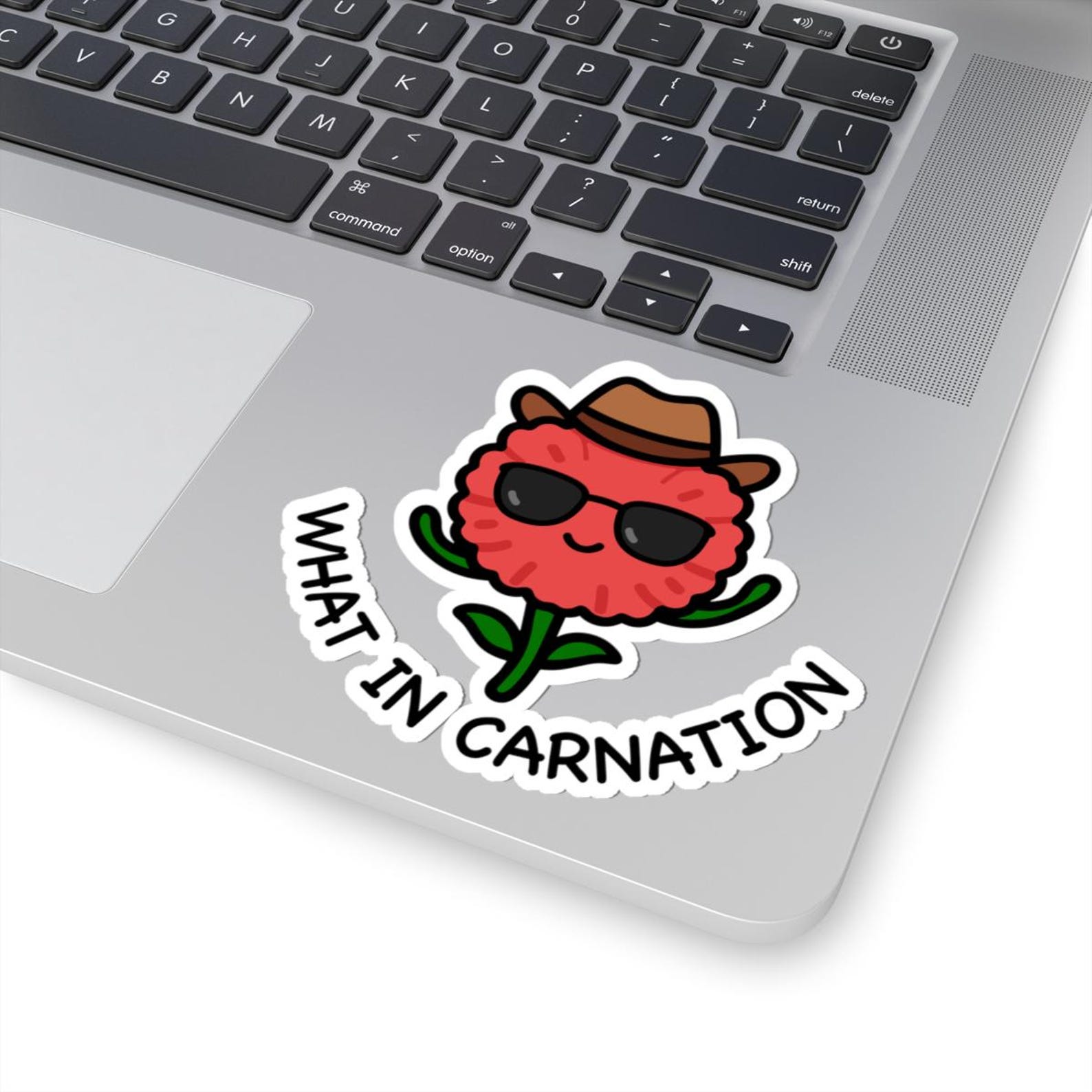 What in Carnation Sticker - Etsy