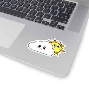 Partly Cloudy Sticker - Etsy