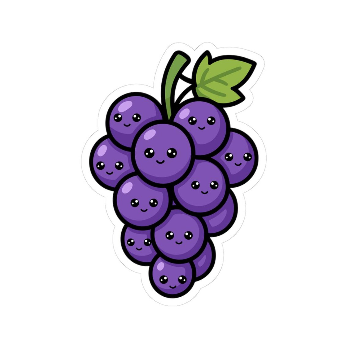 Grape Sticker - Etsy