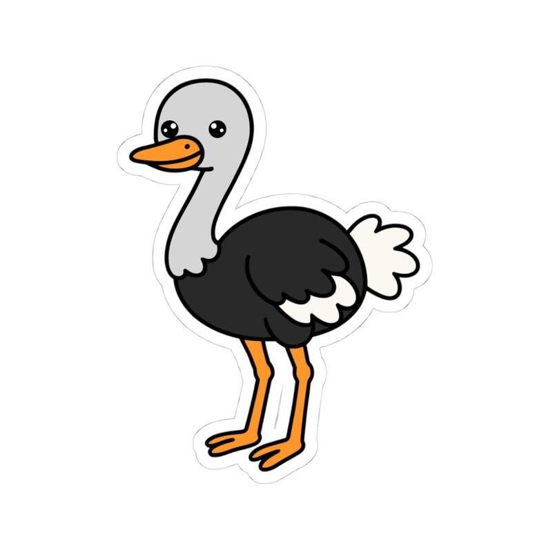 Ostrich Sticker - Etsy