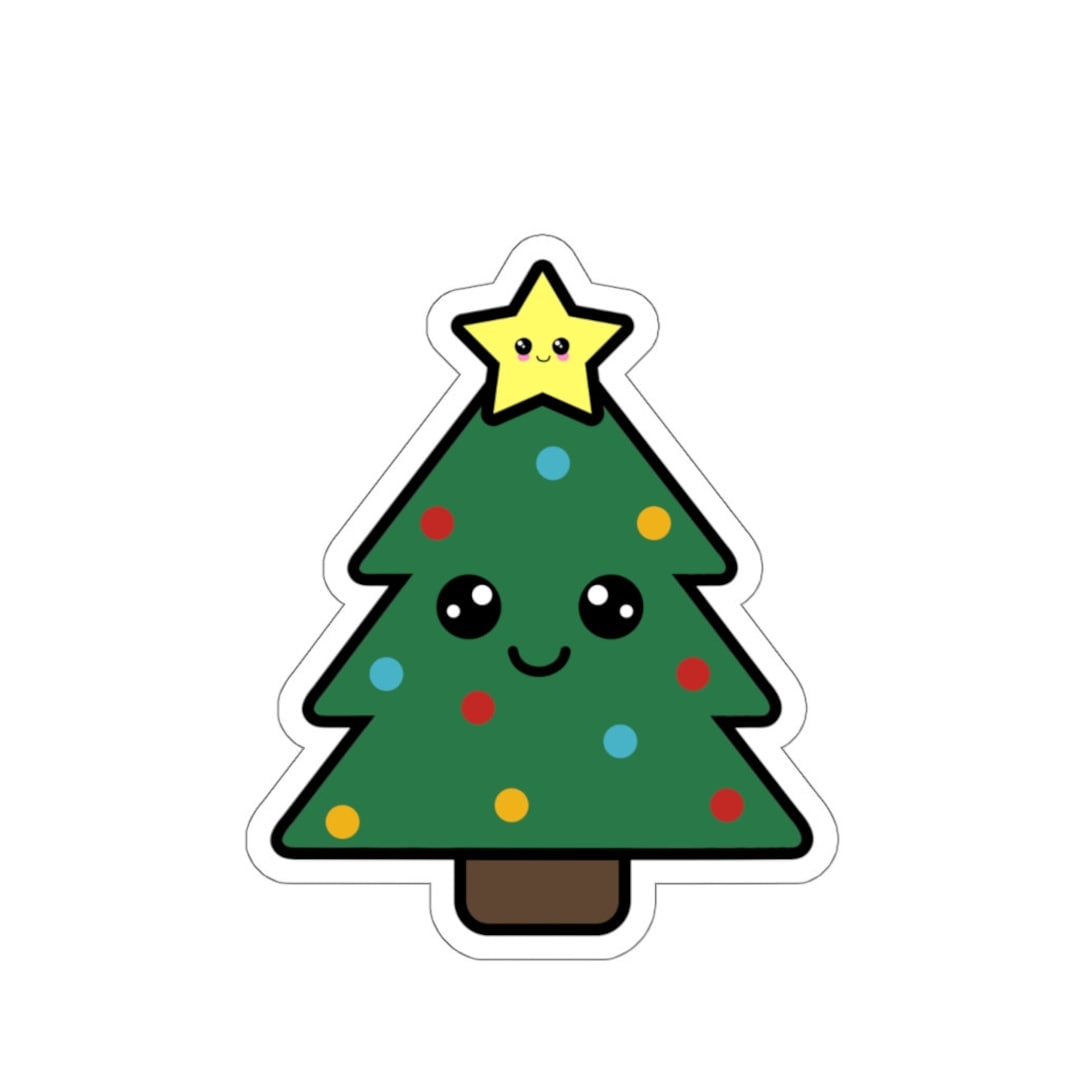 Christmas Tree Sticker - Etsy