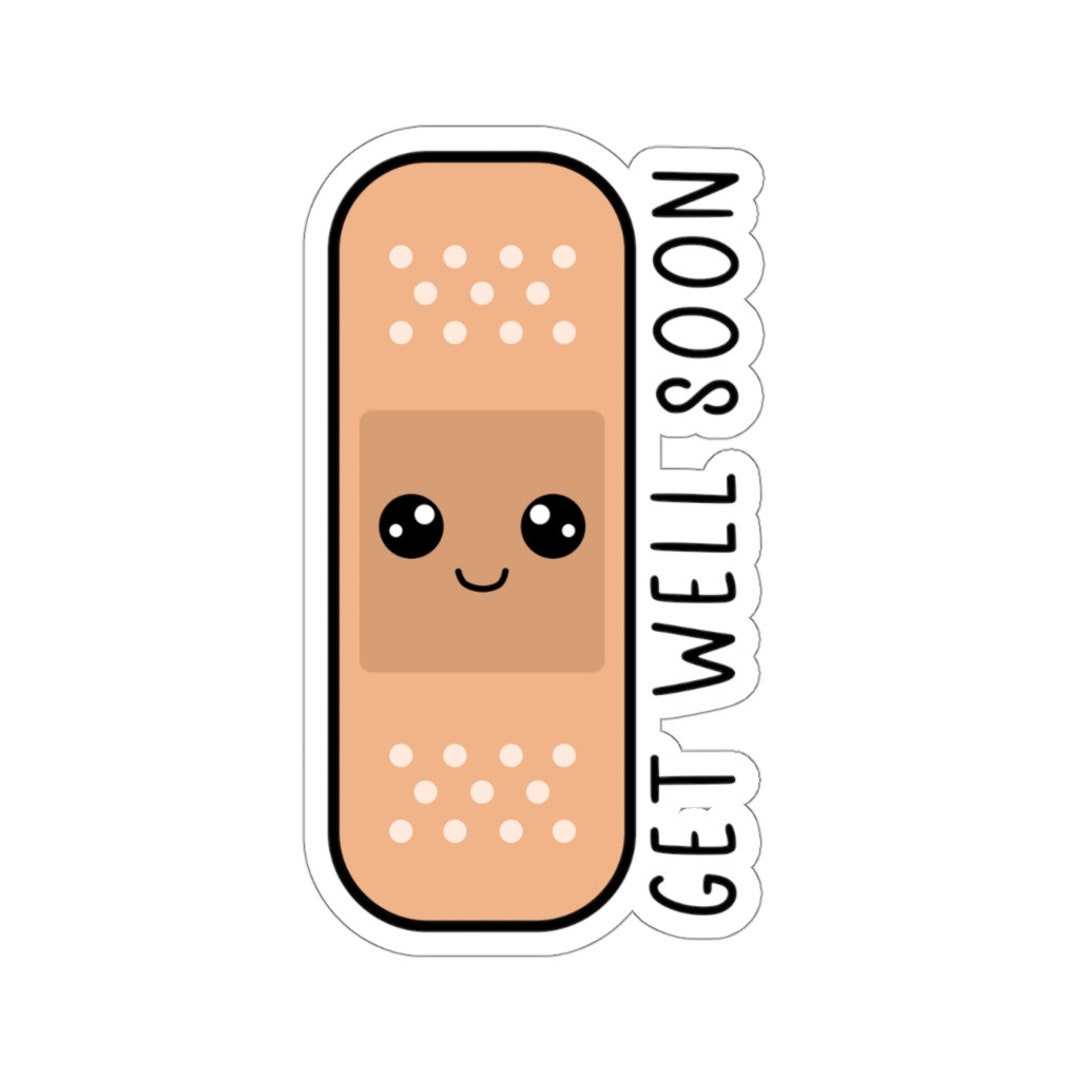 Get Well Soon Bandaid Sticker - Etsy