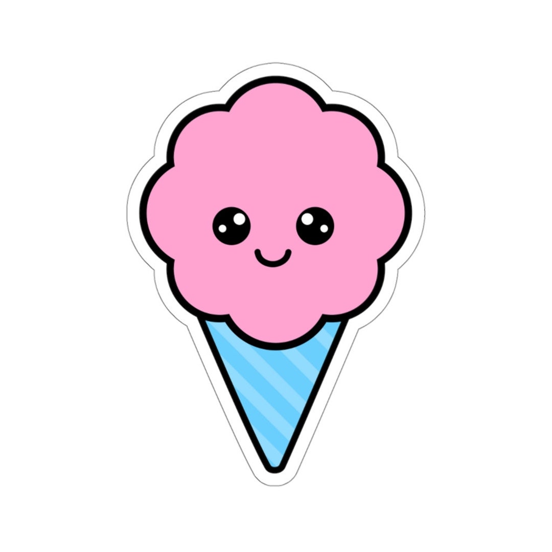 Cotton Candy Sticker - Etsy