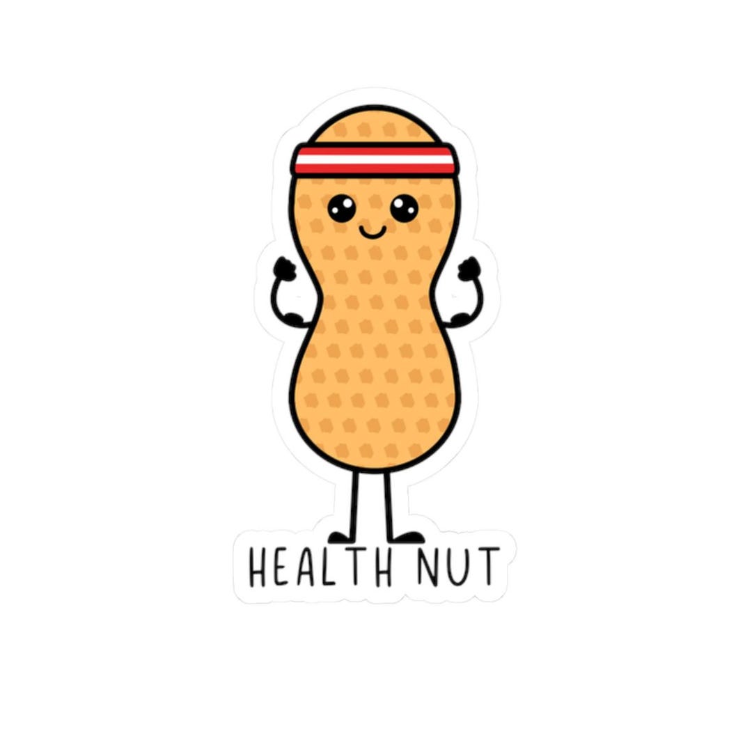 Health Nut Peanut Sticker - Etsy