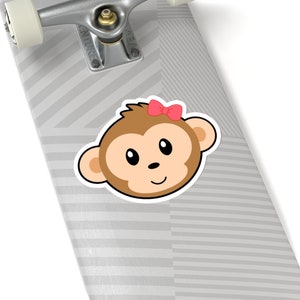 Monkey Girl Sticker - Etsy