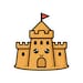 Sand Castle Sticker - Etsy