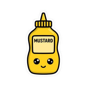 Mustard Sticker - Etsy