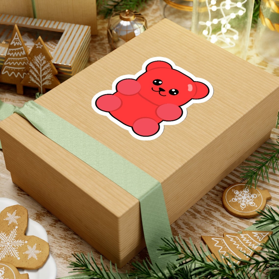 Red Gummy Bear Sticker - Etsy