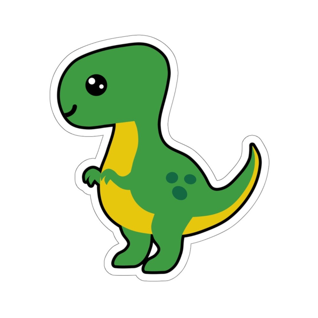 Green T-rex Sticker - Etsy