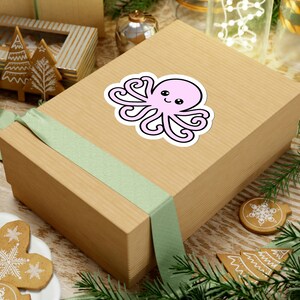 Pink Octopus Sticker - Etsy