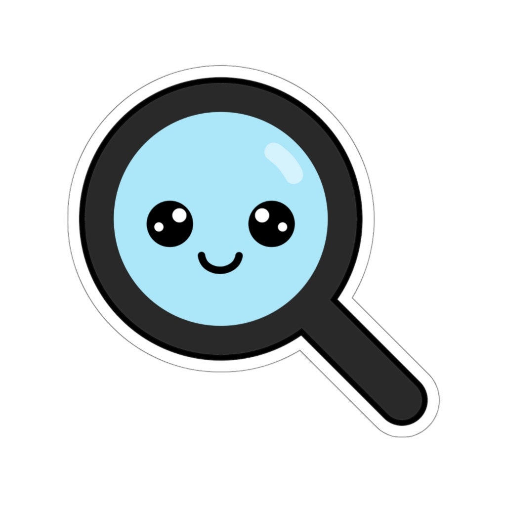 Magnifying Glass Sticker - Etsy