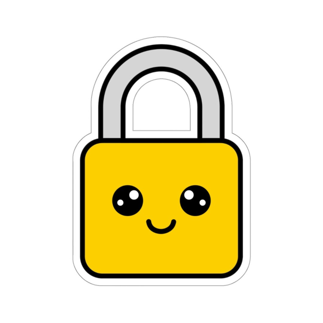Lock Sticker - Etsy