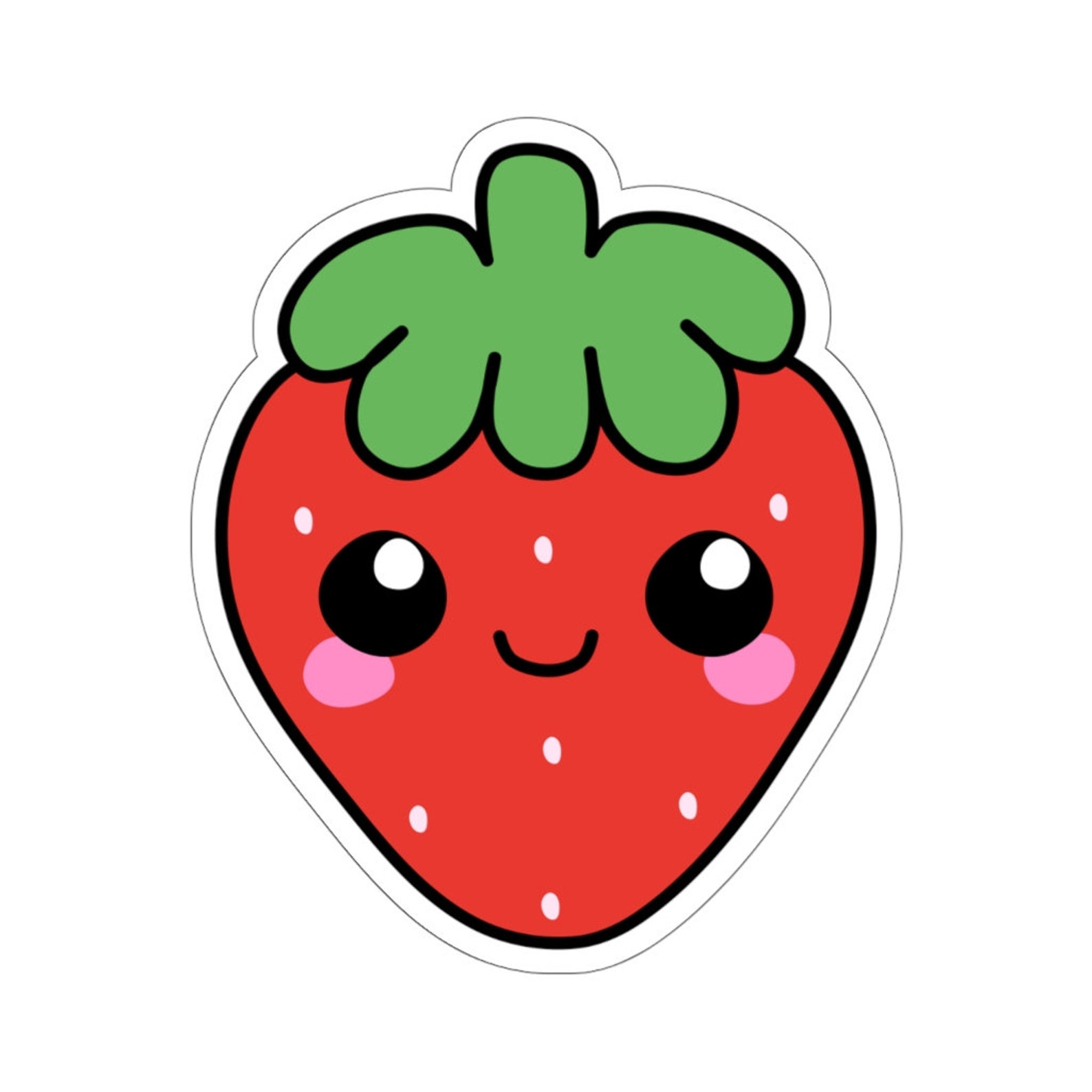 Strawberry Sticker - Etsy