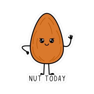 Nut Today Almond Sticker - Etsy