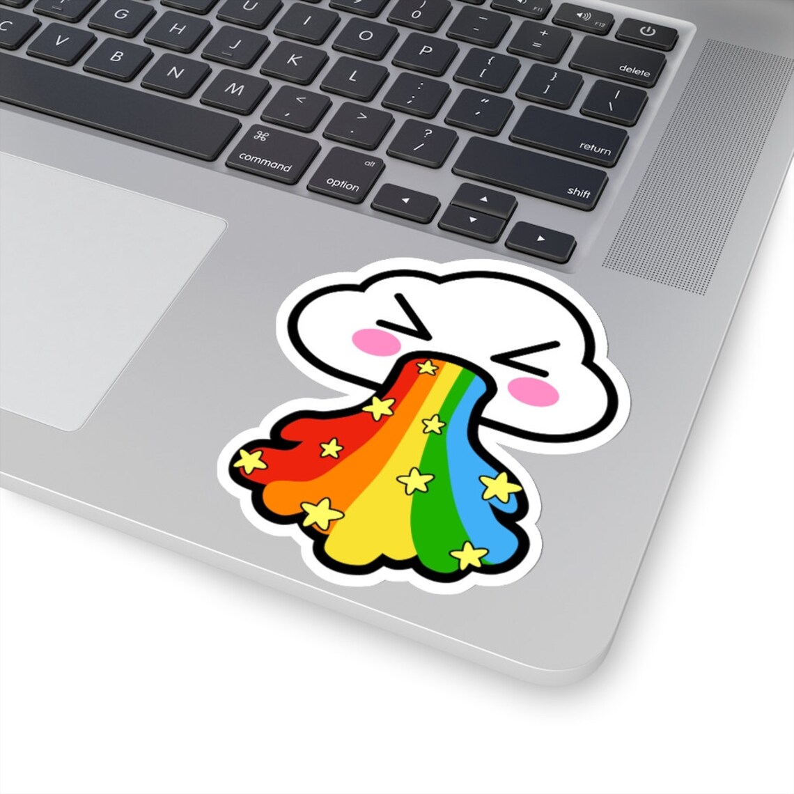 Cloud Rainbow Barf Sticker | Etsy