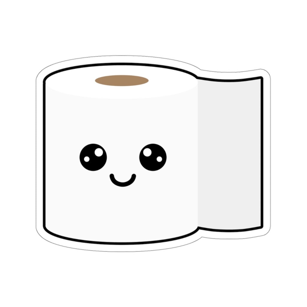 Toilet Paper Sticker - Etsy