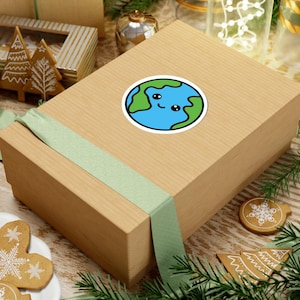 Earth Planet Sticker - Etsy