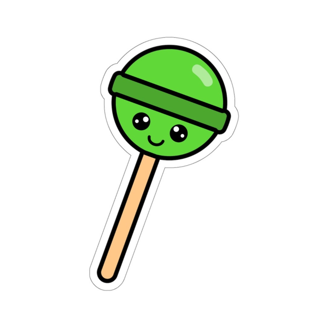 Green Lollipop Sticker - Etsy