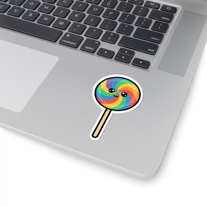 Rainbow Lollipop Sticker - Etsy