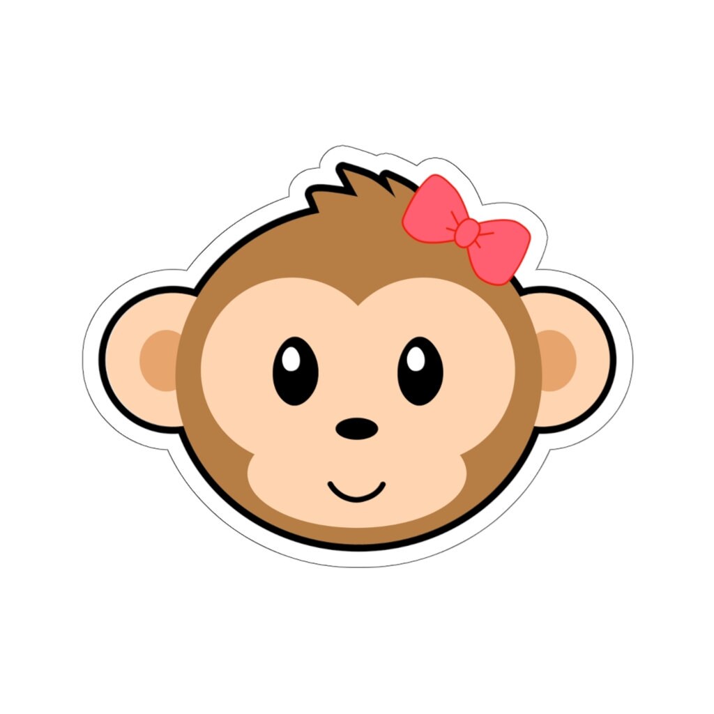 Monkey Girl Sticker - Etsy