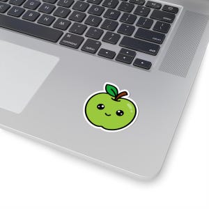 Green Apple Sticker - Etsy