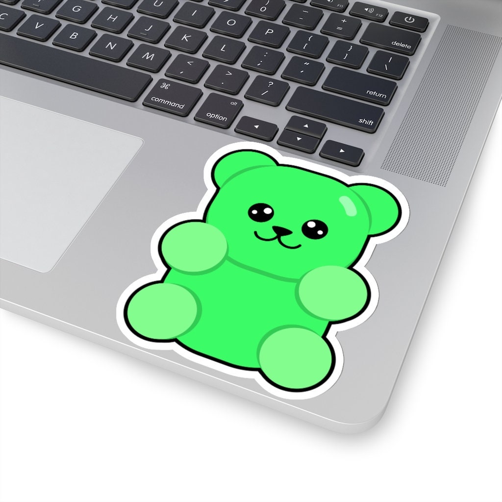 Green Gummy Bear Sticker - Etsy