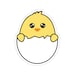 Baby Chick Sticker - Etsy
