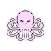 Pink Octopus Sticker - Etsy