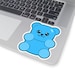 Blue Gummy Bear Sticker - Etsy