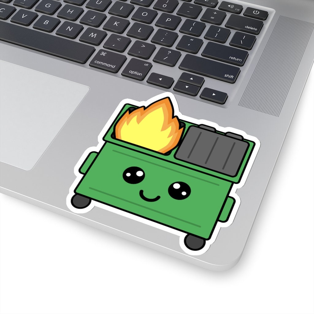 Dumpster Fire Sticker - Etsy