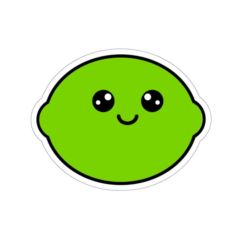 Lime Sticker - Etsy
