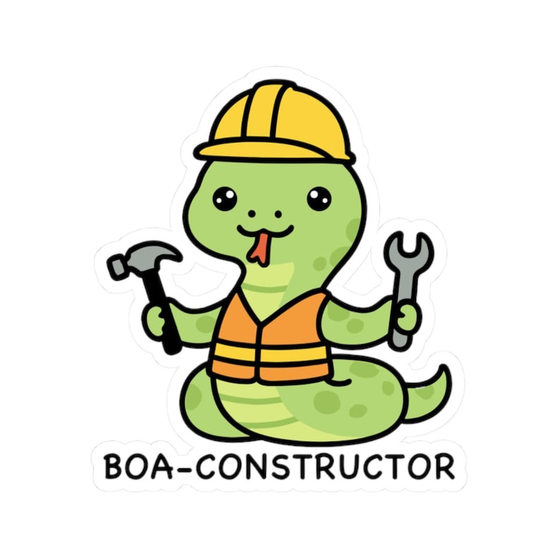 Boa-constructor Snake Sticker - Etsy