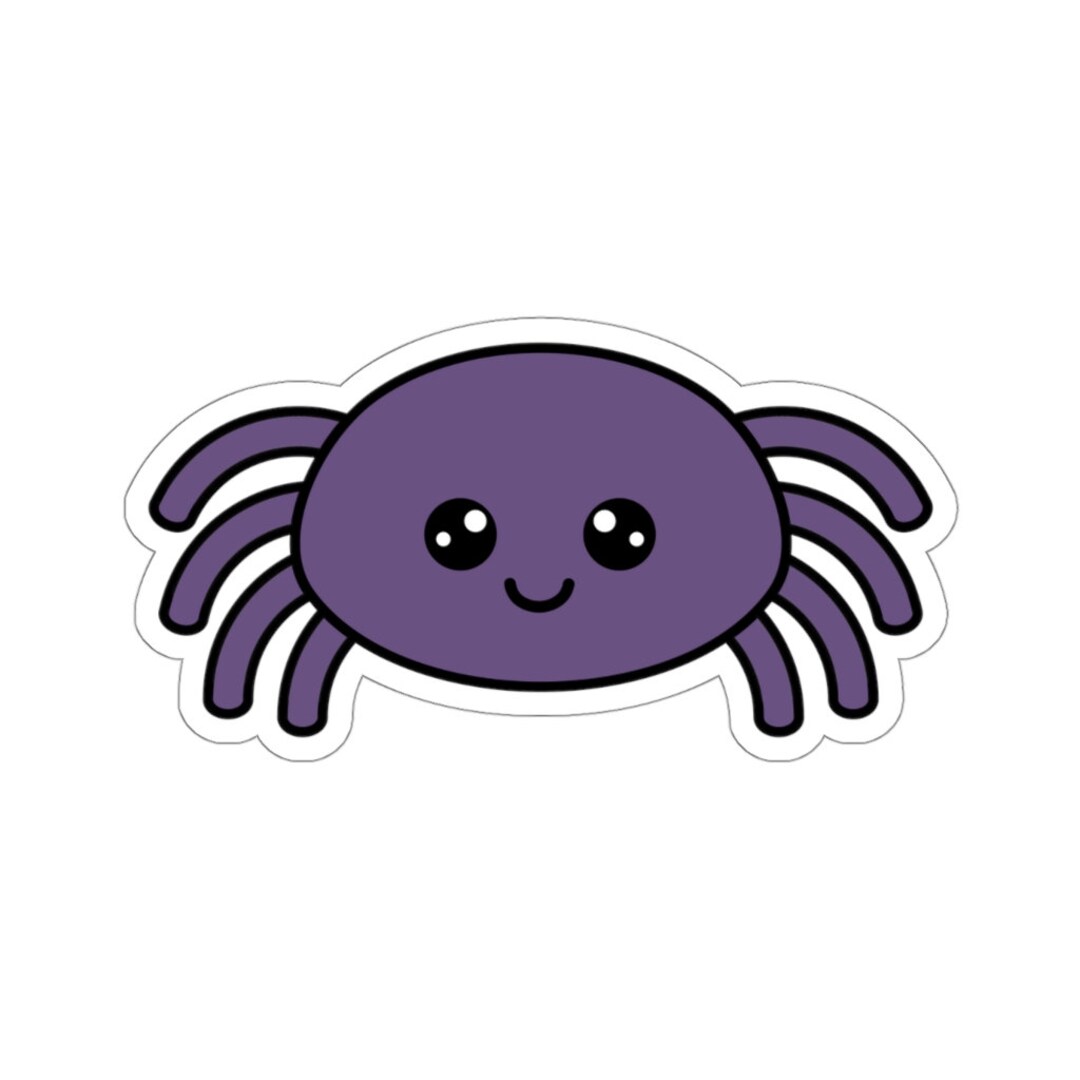 Purple Spider Sticker - Etsy