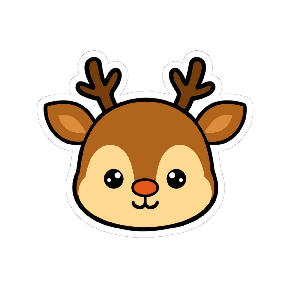 Rudolph the Red Nosed Reindeer Sticker - Etsy
