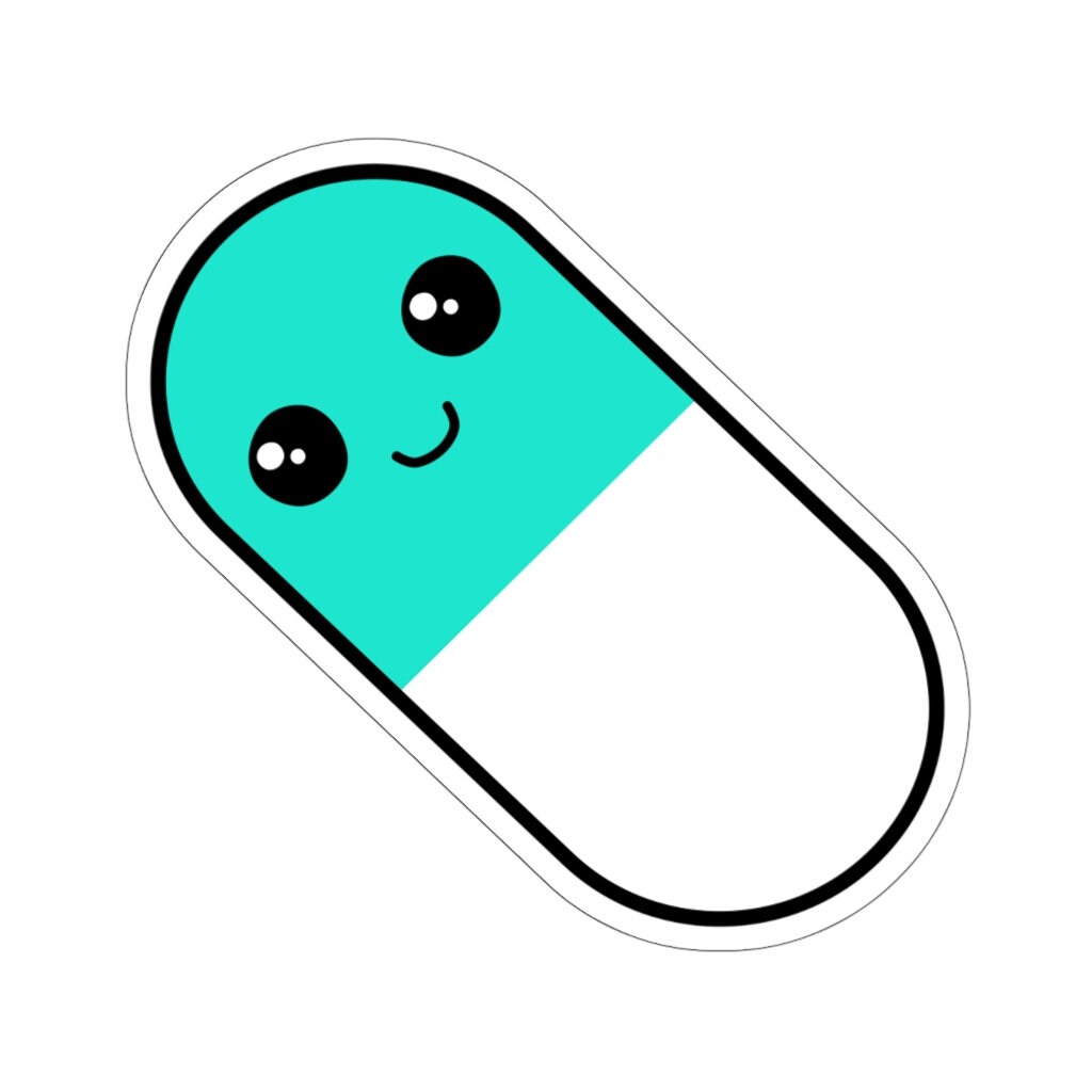 Blue Pill Sticker - Etsy