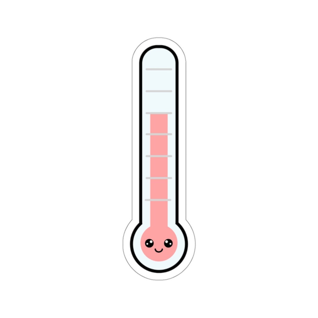 Thermometer Sticker - Etsy