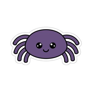 Purple Spider Sticker - Etsy