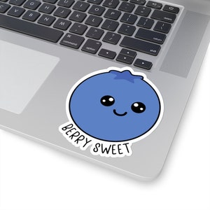 Berry Sweet Blueberry Sticker - Etsy