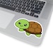 Sea Turtle With Brown Shell Sticker - Etsy