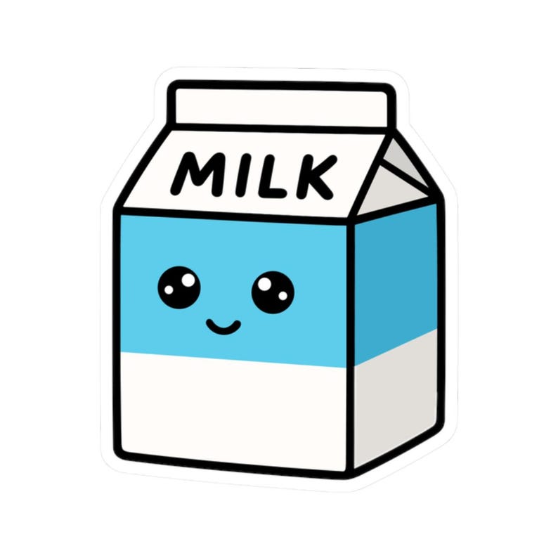 Milk Carton Sticker - Etsy