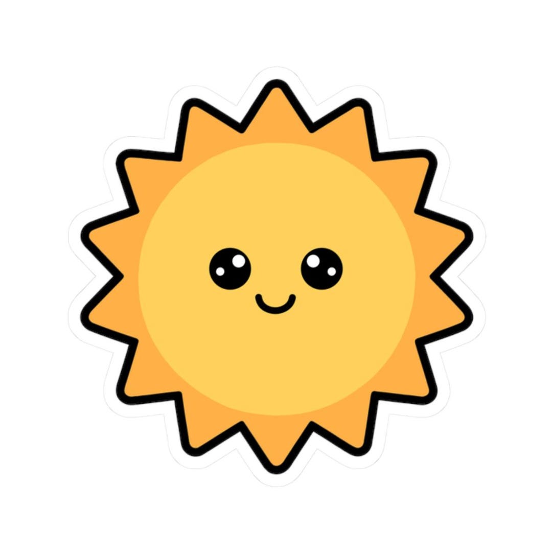 Sun Sticker - Etsy