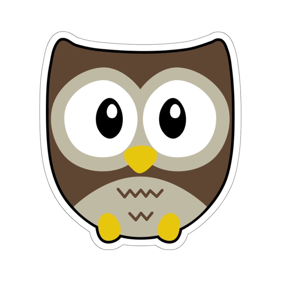 Owl Sticker | Etsy
