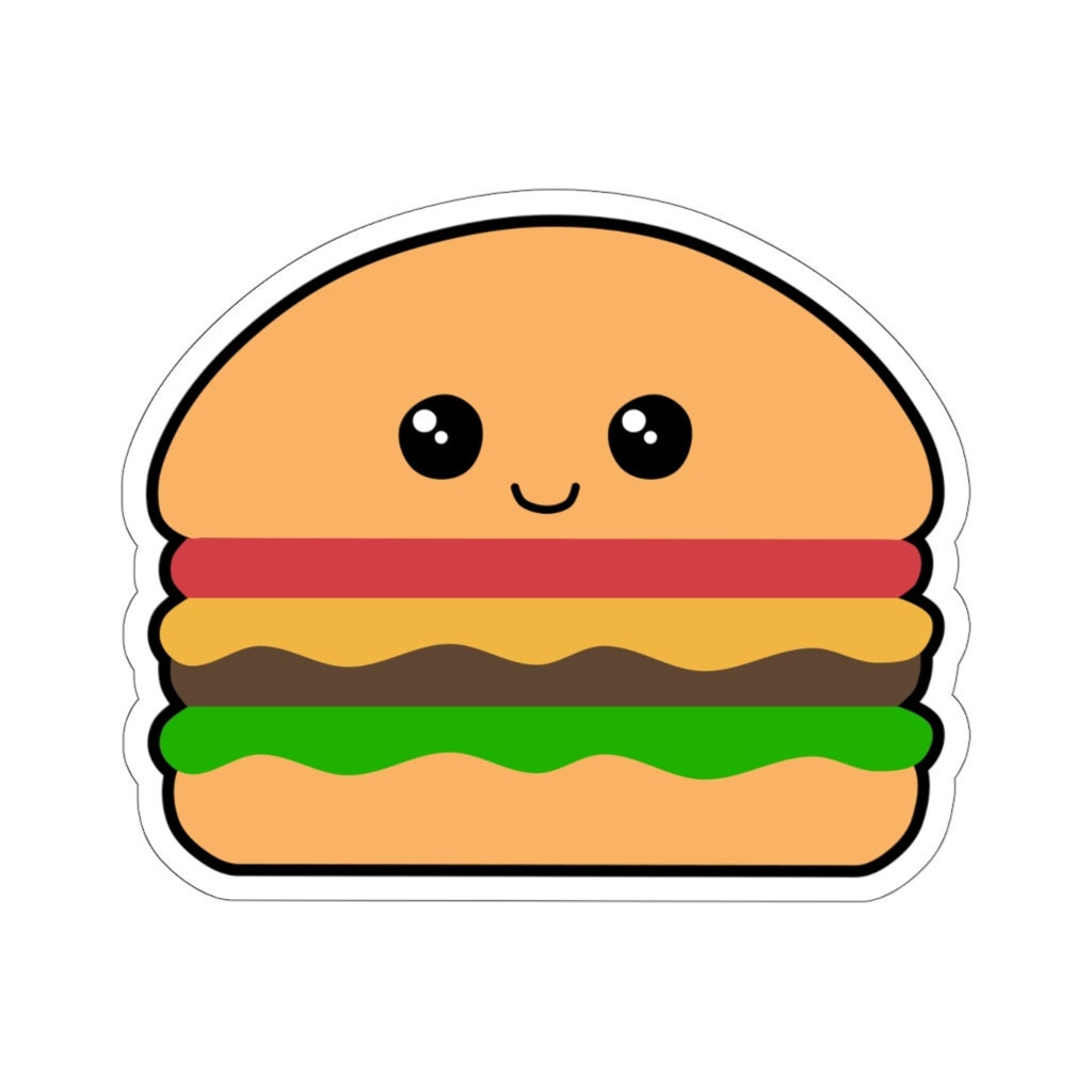 Hamburger Sticker - Etsy