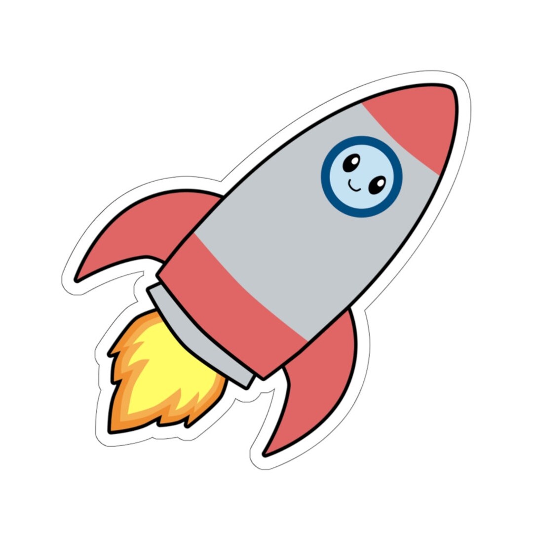 Rocket Ship Sticker - Etsy