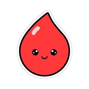 Blood Sticker - Etsy