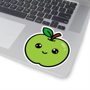 Green Apple Sticker - Etsy