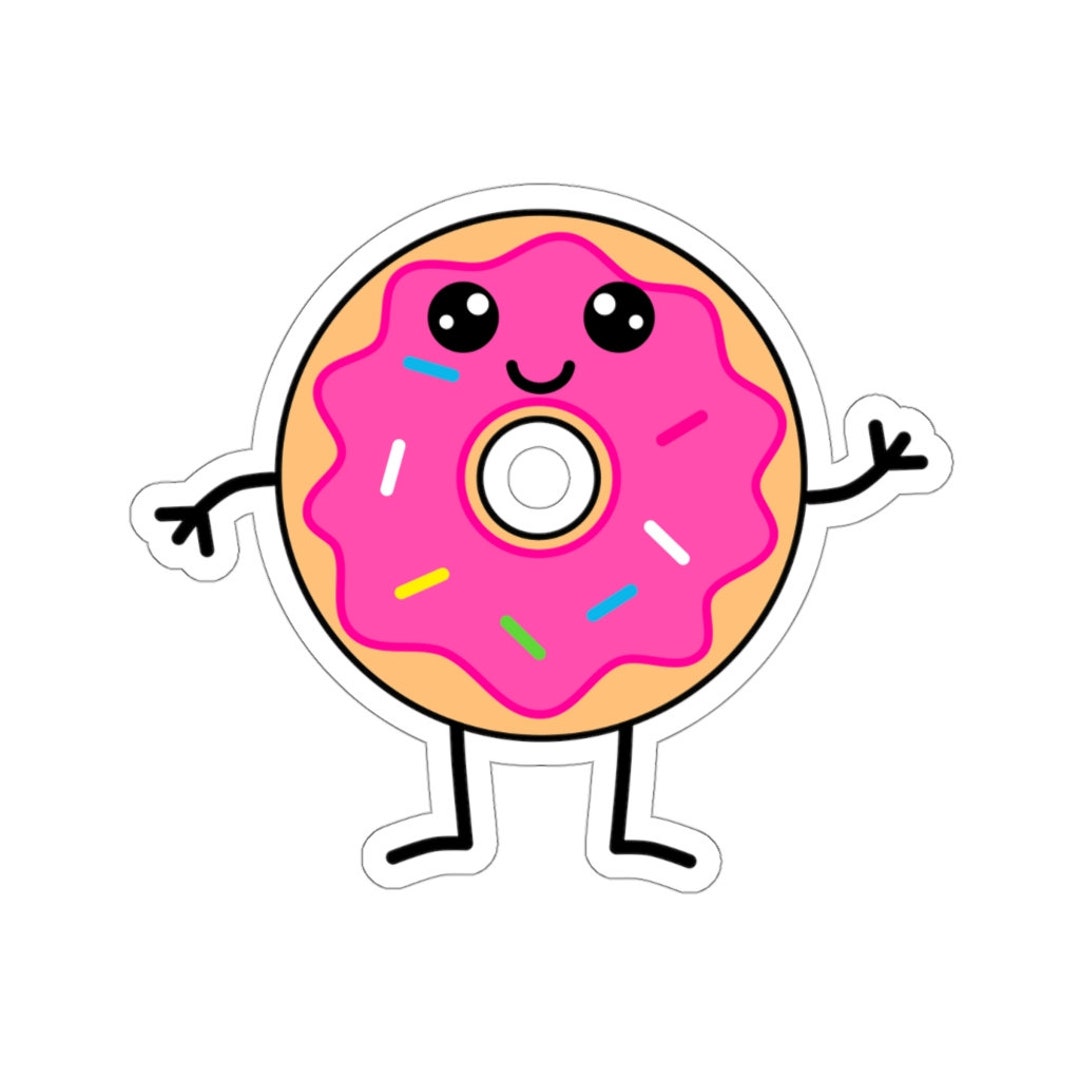 Pink Donut Sticker - Etsy
