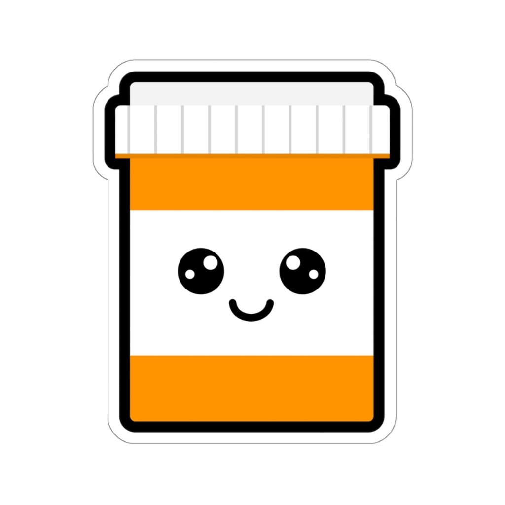 Medicine Pill Bottle Sticker - Etsy