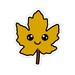 Yellow Leaf Sticker - Etsy